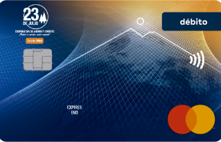 Tarjeta de débito MasterCard en Cooperativa 23 de Julio